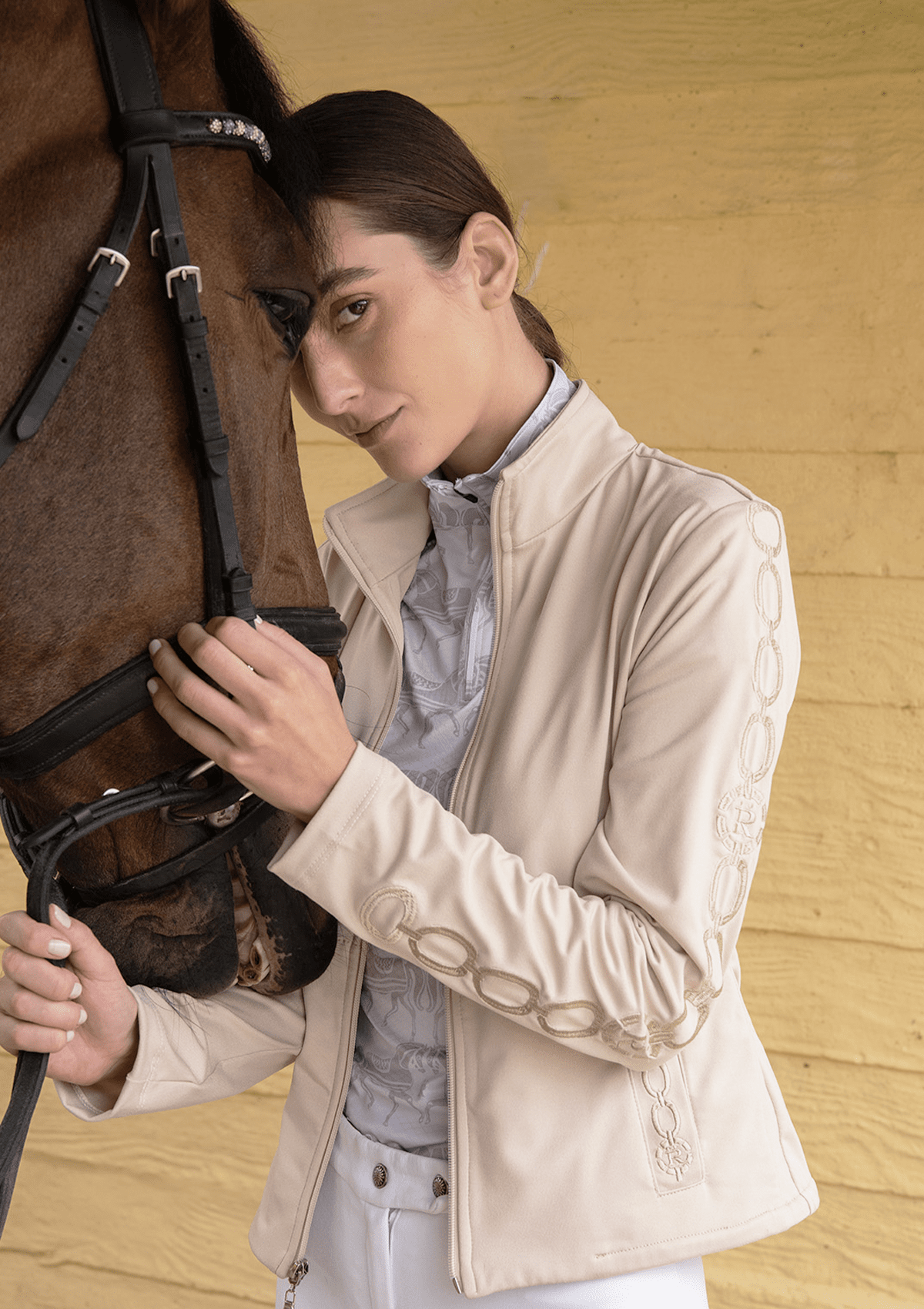 Equus Equestrian Zip Jacket: Stylish Embroidered Apparel